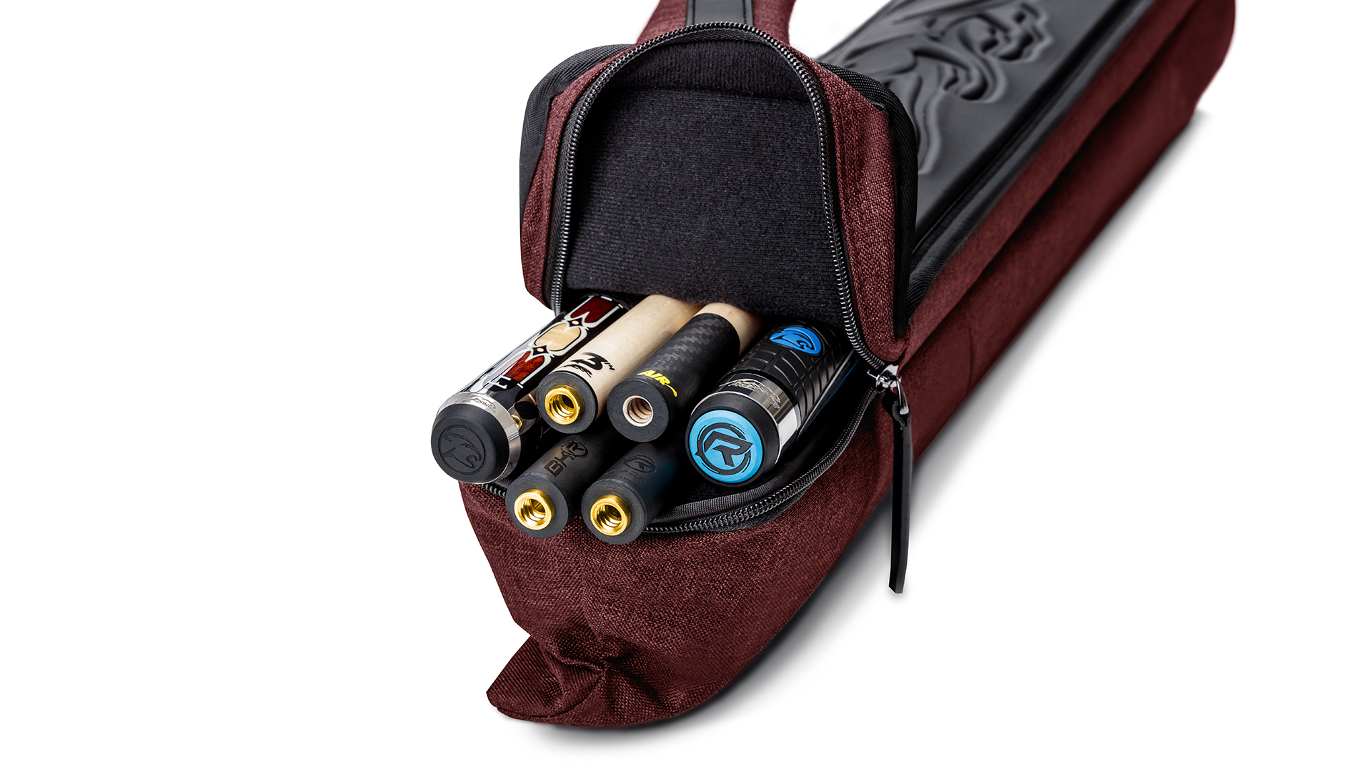 Predator Urbain Red Hard Cue Case - 3 Butts x 5 Shafts - The Billiard Store