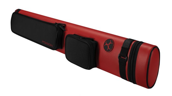 Predator Poison Armor Red 2x4 Hard Pool Cue Case - The Billiard Store