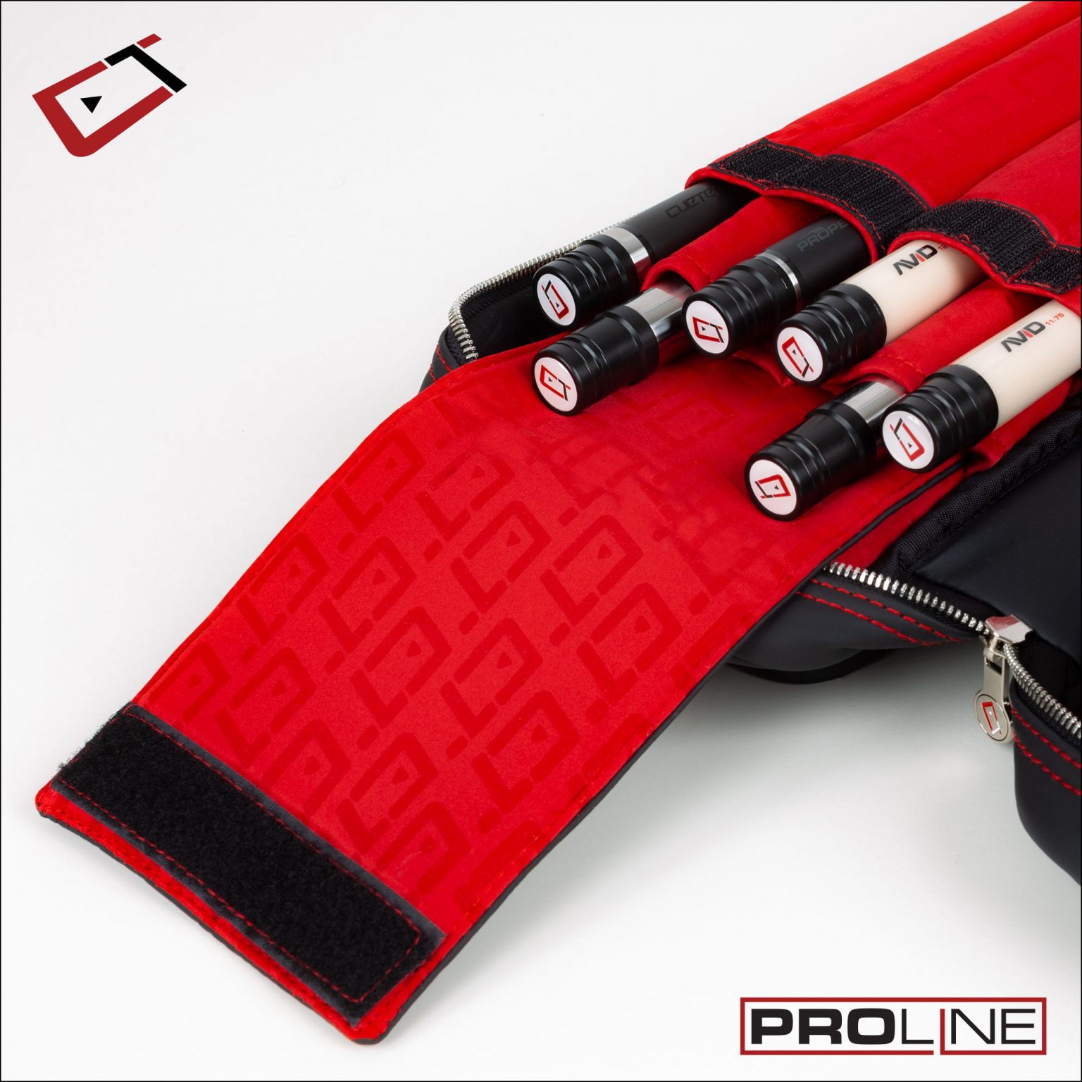 Cuetec Pro Line Black 4×8 Soft Pool Cue Case - The Billiard Store