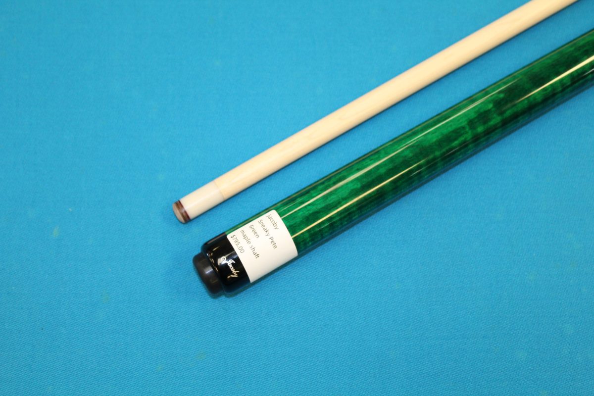 Jacoby Custom Sneaky Pete Green Pool Cue - The Billiard Store